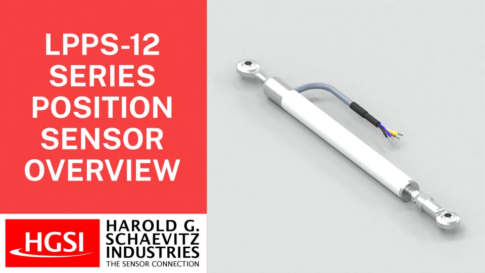 LPPS Linear Position Sensor with Rod End Joints | LPPS-12 | US Made | HGSI